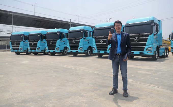 SANY EV490-25 รถบรรทุกหัวลากไฟฟ้า 100% สุดล้ำมาถึงไทยแล้ว