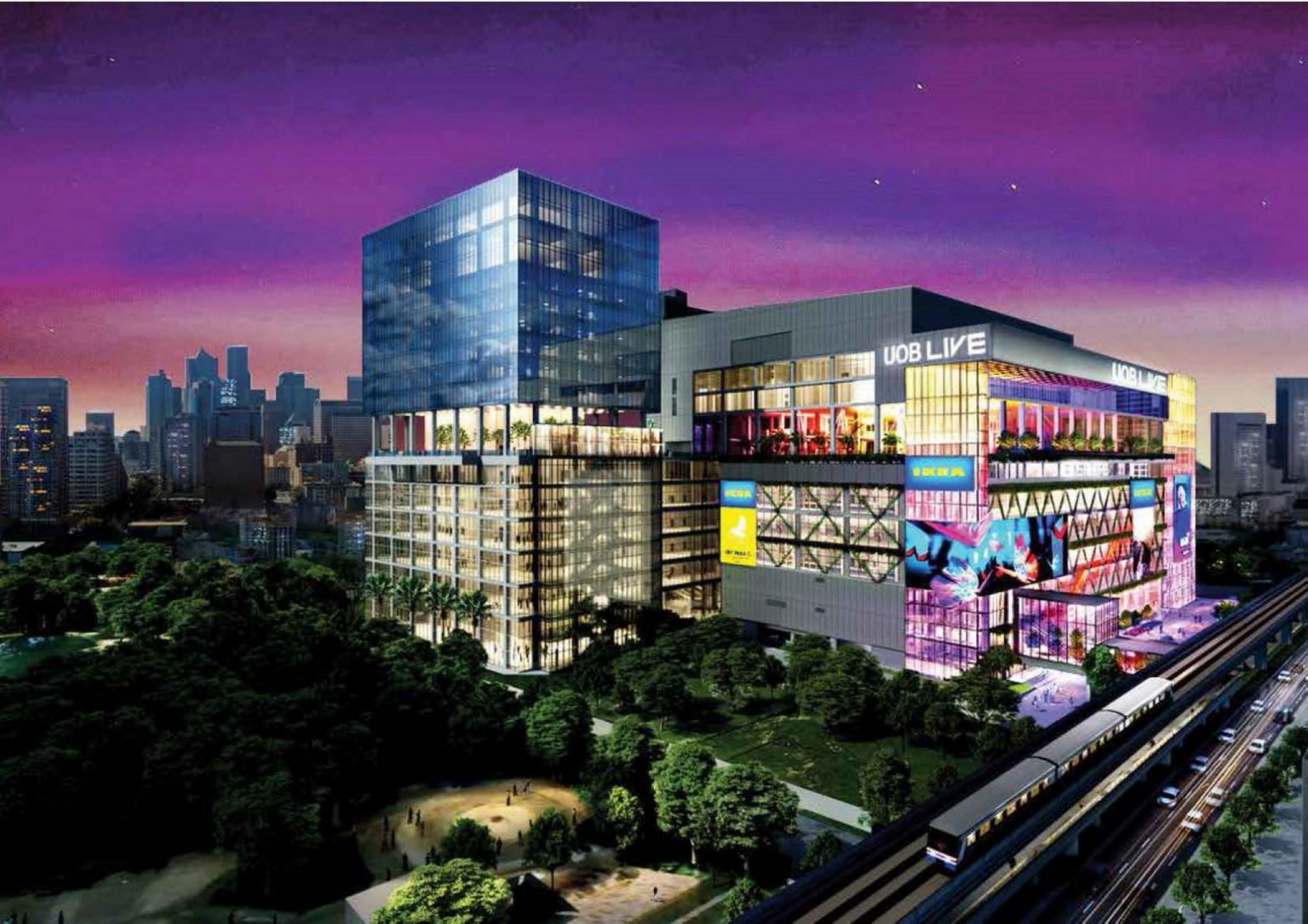 พันธมิตรธุรกิจร่วมยินดี The EM District ผนึก UOB และ AEG เตรียมเปิดตัว ...