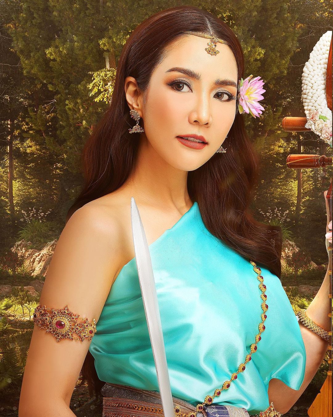 จั๊กจั่น อคัมย์สิริ แปลงโฉมเป็น 'กิมิทาเทวี' นางสงกรานต์ ปี 2566 งดงามดุจนางวรรณคดี